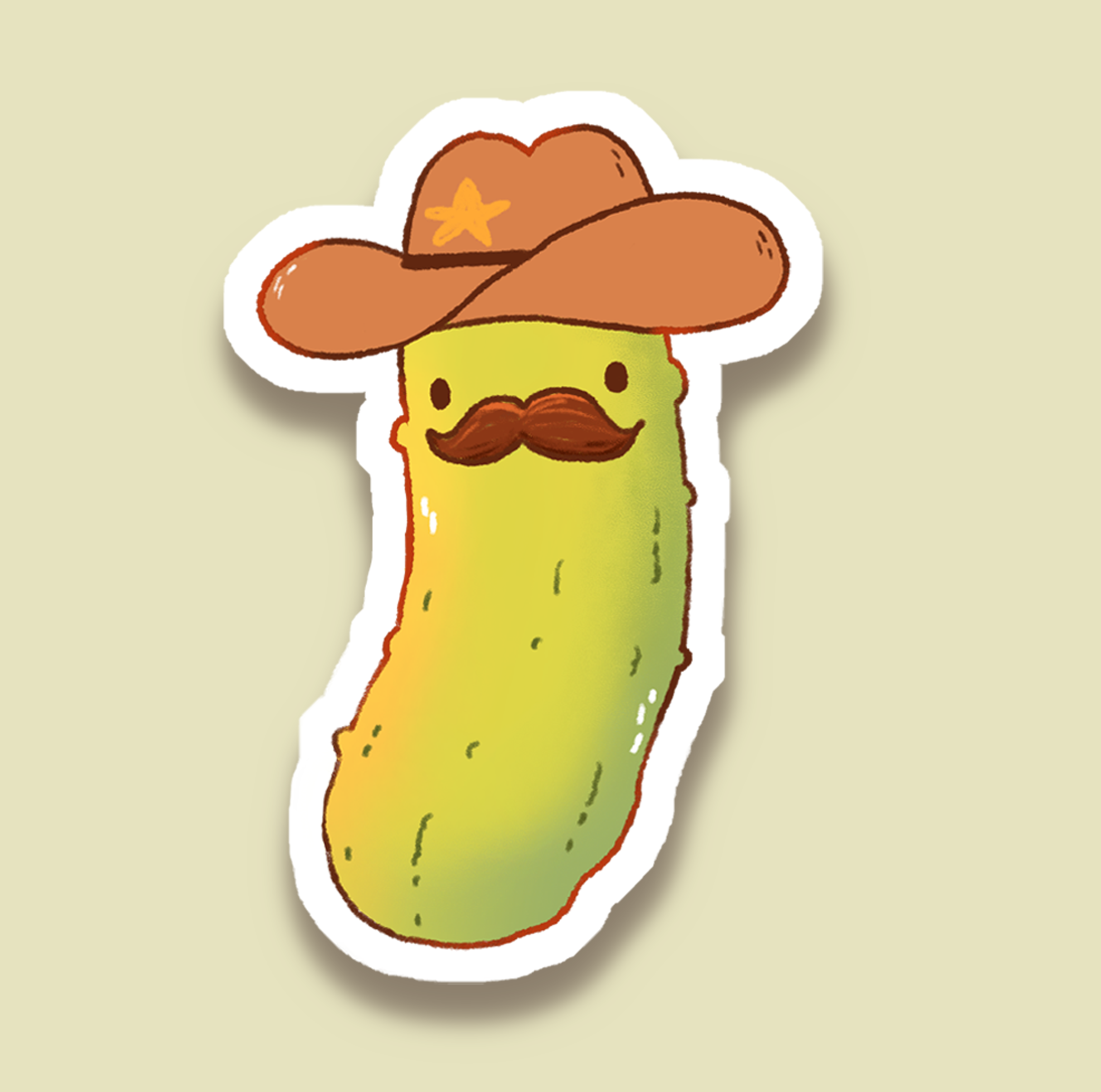 Yee Haw Pickle | Matte Waterproof Sticker – froginasweater